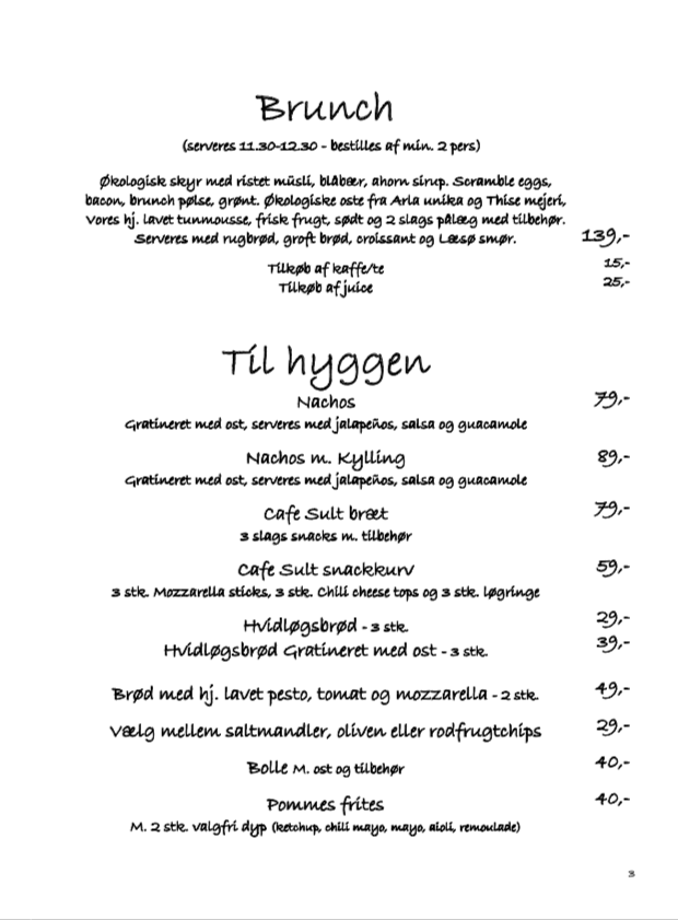 Menu – Velkommen til Cafe Sult